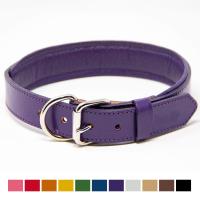 China Military Grade Padded Leather Dog Collar , Heavy Duty Leather Dog Collars for sale
