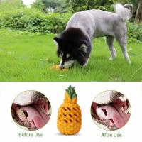 China Pineapple Dog Tough Chew Toys , Food Grade Indestructible Dog Toys For Aggressive Chewers for sale