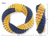 China 6''*6''*1.4'' Dog Tough Chew Toys , Nylon Braided Indestructible Dog Rope Toys for sale