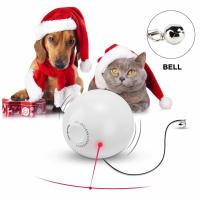 China Smart Interactive Cat Toys Ball With Bell Automatic Self Rotating Built In LED Light for sale