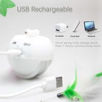 China Smart Automatic Cat Toy Electronic Wicked Balls 360 Degree Rotate Motion Rechargeable for sale
