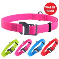 China Colorful Water Resistant Dog Collars Stylish Skin Friendly Neck Girth 14