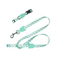 China Stylish Waterproof Dog Collar And Leash Ordor Resistant Multiple Color Optional for sale