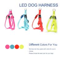 China LED Light Up Dog Harness Night Waterproof Pet Vest OEM ODM Available for sale