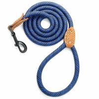 China 4/5/6 Foot Leather Dog Leash Tailor Reinforced Rope Multicolor Available for sale