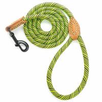 China 4/5/6 Foot Leather Dog Leash Tailor Reinforced Rope Multicolor Available for sale