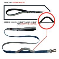 China Nylon Reflective Dog Leash , Double Handle Dog Leash Hold Strong Dogs for sale
