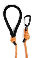 China 6 Foot Long Dog Harness Leash , Premium Climbers Rope Dog Leash With Reflective Stitching for sale