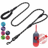 China Two Handles Nylon Dog Leash Mountain Rope Lead Reflective For All Sizes Of Dogs for sale