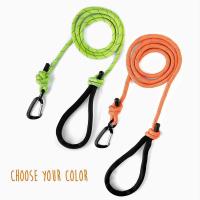 China Weather Resistant Reflective Rope Dog Leash Lightweight Climbers Carabiner Clip for sale