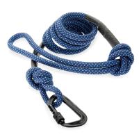 China 6 Feet Sturdy Nylon Dog Leash , Mountain Climbing Rope Leash With Carabiner for sale