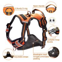 China Sturdy Handle Nylon Dog Harness Adjustable Reflective Oxford Outdoor Vest for sale