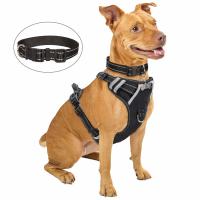 China Sturdy Handle Nylon Dog Harness Adjustable Reflective Oxford Outdoor Vest for sale