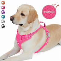 China No - Pull Reflective Dog Harness Easy On / Off Vest Customized Size Fit All Seasons for sale