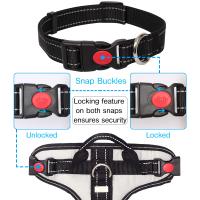 China No Pull Nylon Dog Harness Anti Tear Adjustable Reflective Oxford Material Soft Vest for sale
