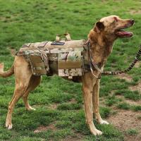 China Durable Soft Sports Nylon Dog Harness 1000D Molle Vest Velcro For Patches for sale