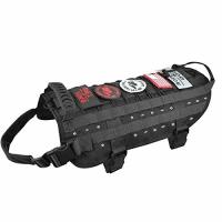 China Outdoor Breathable Dog Walking Harness , Waterproof Tactical Dog Harness Backpack for sale