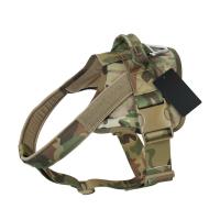 China Patrol K9 Tactical Nylon Dog Harness Comfortable Material With Durable Handle for sale