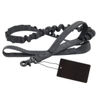 China Double Handle Padded Nylon Dog Leash Reflective Dog Lead For Professional Training for sale