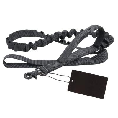 China Double Handle Padded Nylon Dog Leash Reflective Dog Lead For Professional Training for sale
