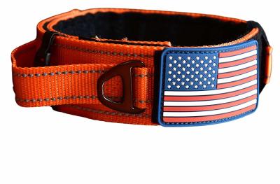 China Double Bands Soft Nylon Dog Collar Reflective Pet Collar Customized Dog Collar for sale