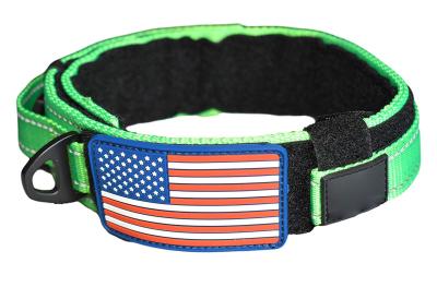 China Durable Soft Nylon Dog Collar Reflective Nylon Buckle Dog Collars for sale