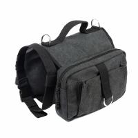 China Camping Hiking Nylon Dog Harness Backpack Militar Saddle Bag For Medium / Large Size for sale