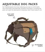 China Lightweight Anti Pull Dog Harness , Reflective Dog Vest Urban Hiking Backpack for sale