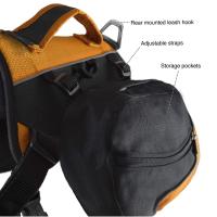 China Saddlebag Backpack Adjustable Dog Harness Oxford Hiking Camping Travel Pack for sale