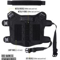 China Tactical Nylon Dog Harness Dog Training Hunting Vest Easy Control For Small Medium Size for sale