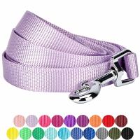 China Classic Solid Color Nylon Dog Leash High Density Webbing To Add Durability for sale