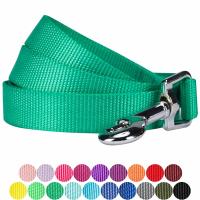China Classic Solid Color Nylon Dog Leash High Density Webbing To Add Durability for sale