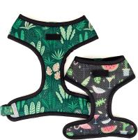 China Light Weight Reversible Nylon Dog Harness With Interchangeable Printed Sides for sale
