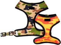 China Light Weight Reversible Nylon Dog Harness With Interchangeable Printed Sides for sale