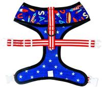 China Nylon Adjustable Dog Harness Double Fun Soft Inner Padding Customized Size for sale