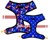 China Nylon Adjustable Dog Harness Double Fun Soft Inner Padding Customized Size for sale