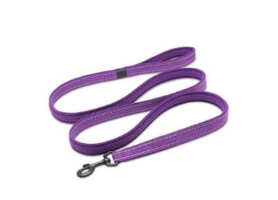 China 2 Way Nylon Dog Leash Automatically 360 Degree No Tangle Gel Handle Reflective for sale