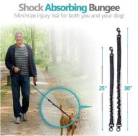 China Anti Pull Shock Absorbing Nylon Dog Leash No Slip Reflective Outside Lightweight for sale