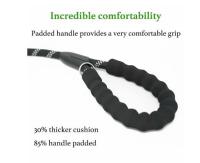 China Soft Padded Handle Hands Free Dog Leash Thick Lead For Large Medium Dogs for sale