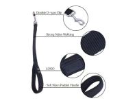 China Strong Tensile Resistance Dog Walking Leash Nylon Handle Leads With Padded for sale