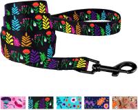 China Floral Dog Harness Leash Nylon Pattern Flower Print Adjustable Long Lifespan for sale