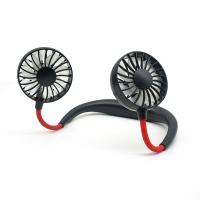 China Rechargeable Hand Free 180mm USB Neck Fan for sale