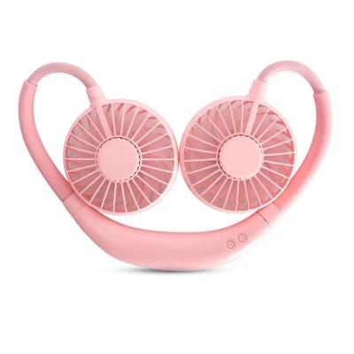China Mute Motor Strong Wind 185mm USB Portable Neck Fan for sale