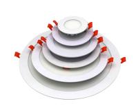 China Round Recessed AC265V Ra80 Led Ceiling Panel Lights 80lm/w for sale