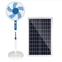 China Phosphate Battery 15W 24000mah Solar Pedestal Fan Remote Control for sale