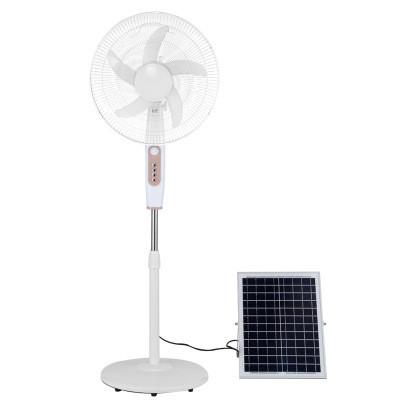 China Aluminum 24000mah 20w Portable Solar Floor Fan 1A Adapter for sale