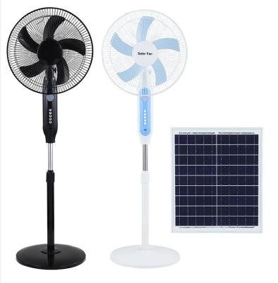 China 18000mah 16 Inch Rechargeable Solar Fan 15W Polysilicon Panel for sale