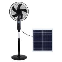 China Polysilicon 3 Speed Pedestal Solar Fan 15W For Home Office for sale