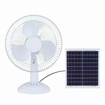 China 12000mAh 12W Portable Solar Fan 42cm Width Solar Charging for sale