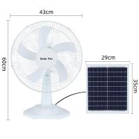 China 6h Charging Polysilicon Solar Electric Pedestal Fan 15W Solar Pedestal Fan for sale